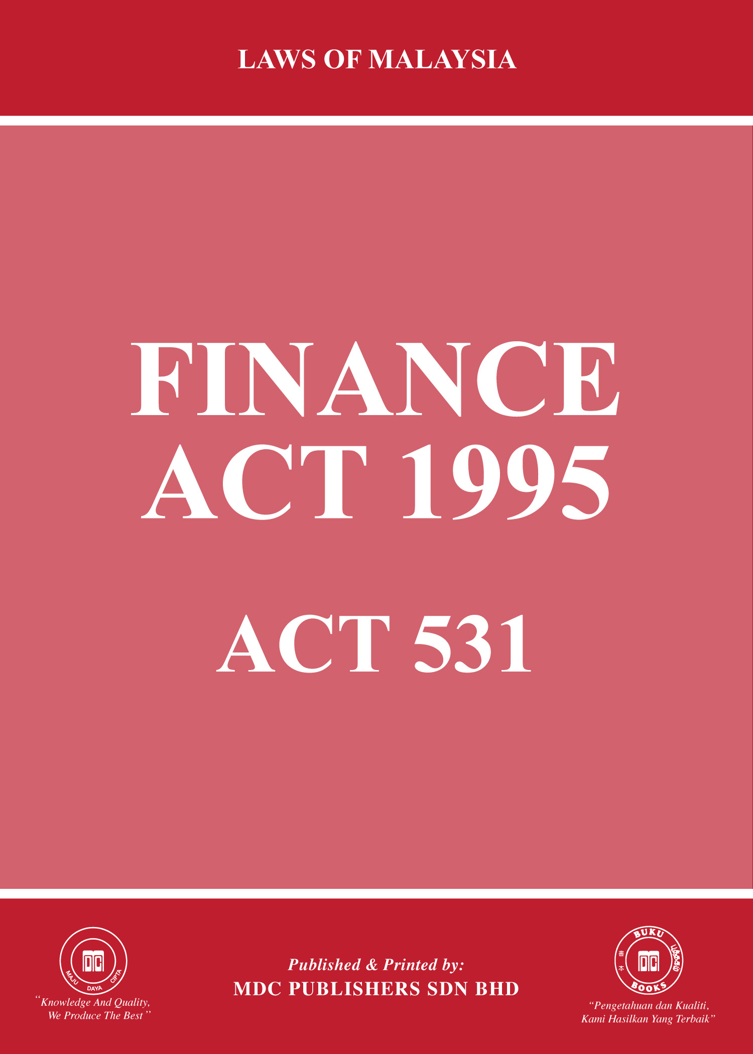 Laws Of Malaysia Finance Act 1995